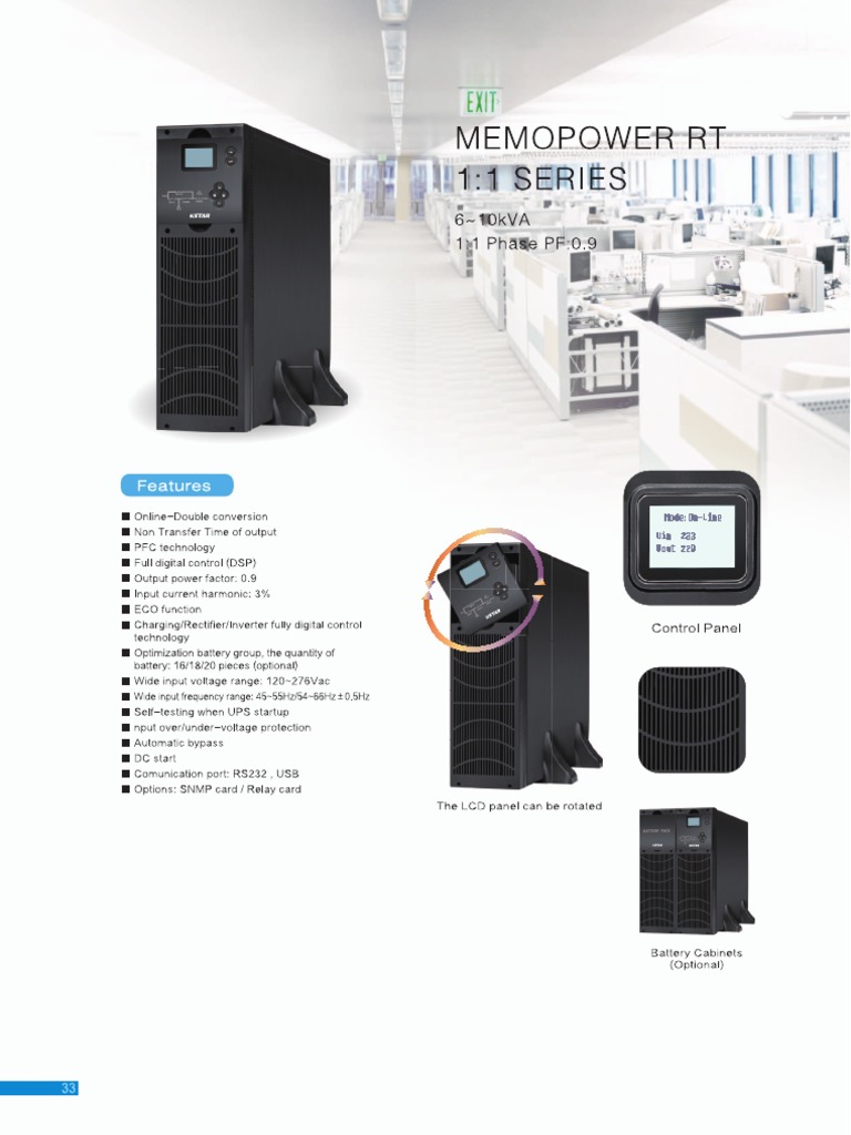 Kstar - Memopower Plus 6-10KVA RT | PDF