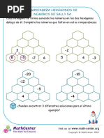 Mandala de Sumas y Restas Algebraicas | PDF