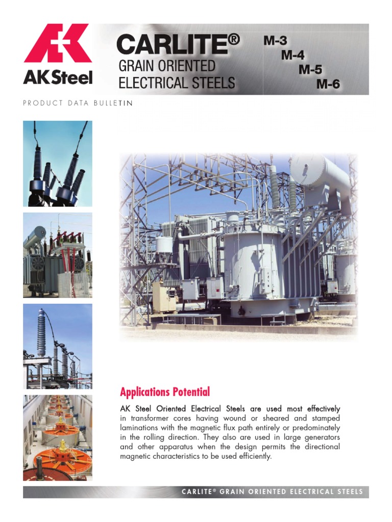 Carlite: Grain Oriented Electrical Steels | PDF | Transformer | Materials