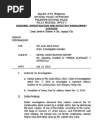 Report on Robbery Incident