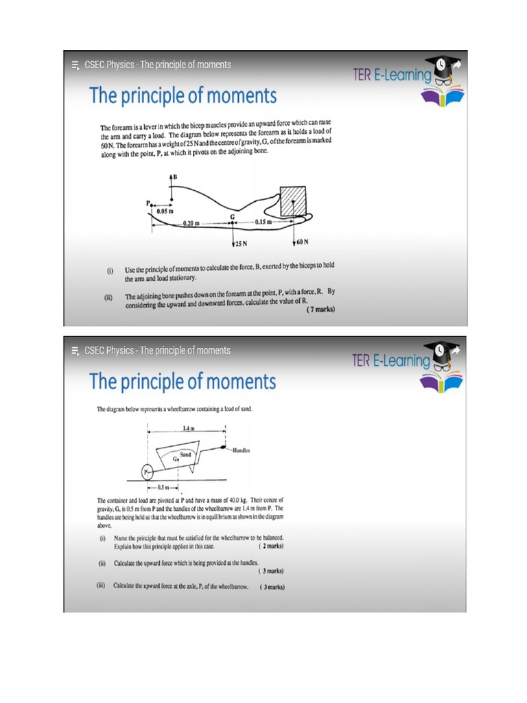 CSEC Physics Moment of A Force | PDF