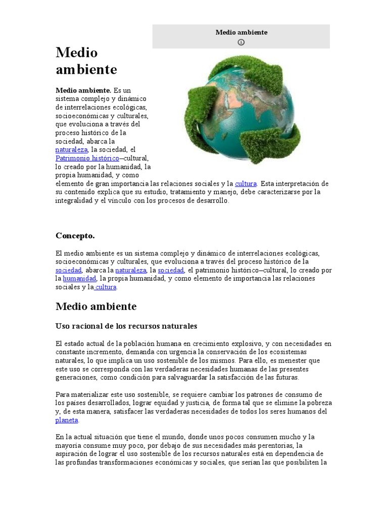 Medio Ambiente Final | PDF | Sustentabilidad | Ozono