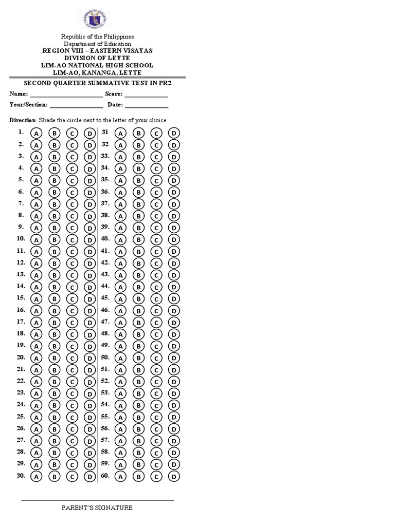 Republic of The Philippines Department of Education | PDF
