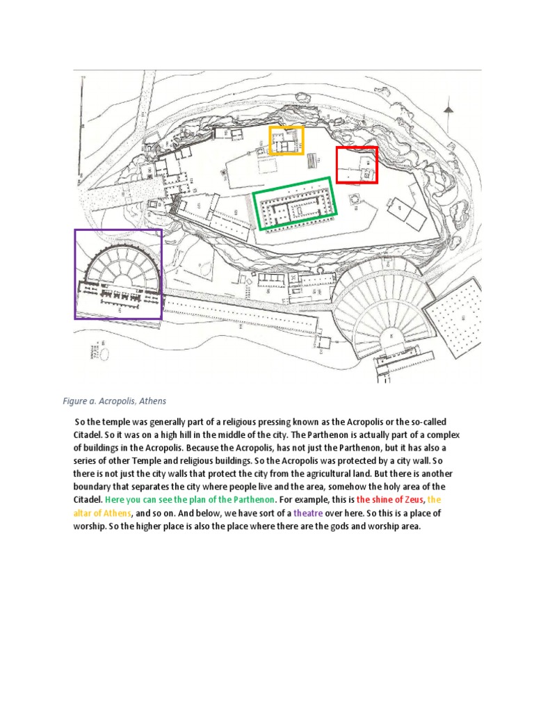 Figure A. Acropolis, Athens: Here You Can See The Plan of The Parthenon ...