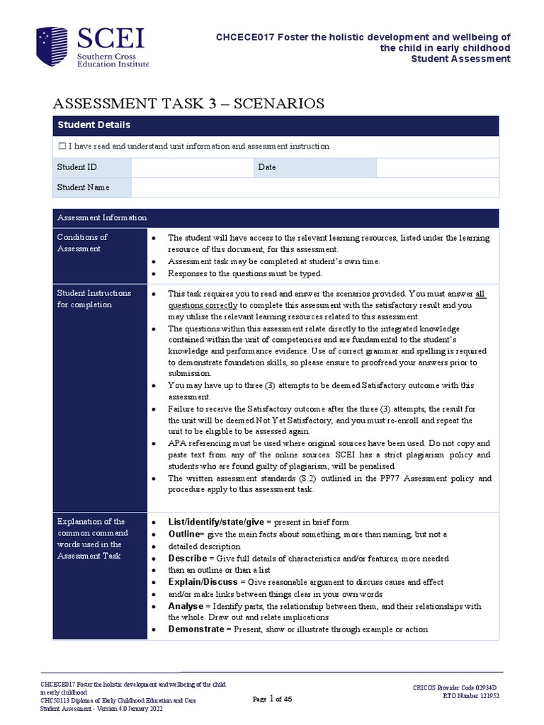 Holistic Child Development Assessment Guide | PDF | Early Childhood ...