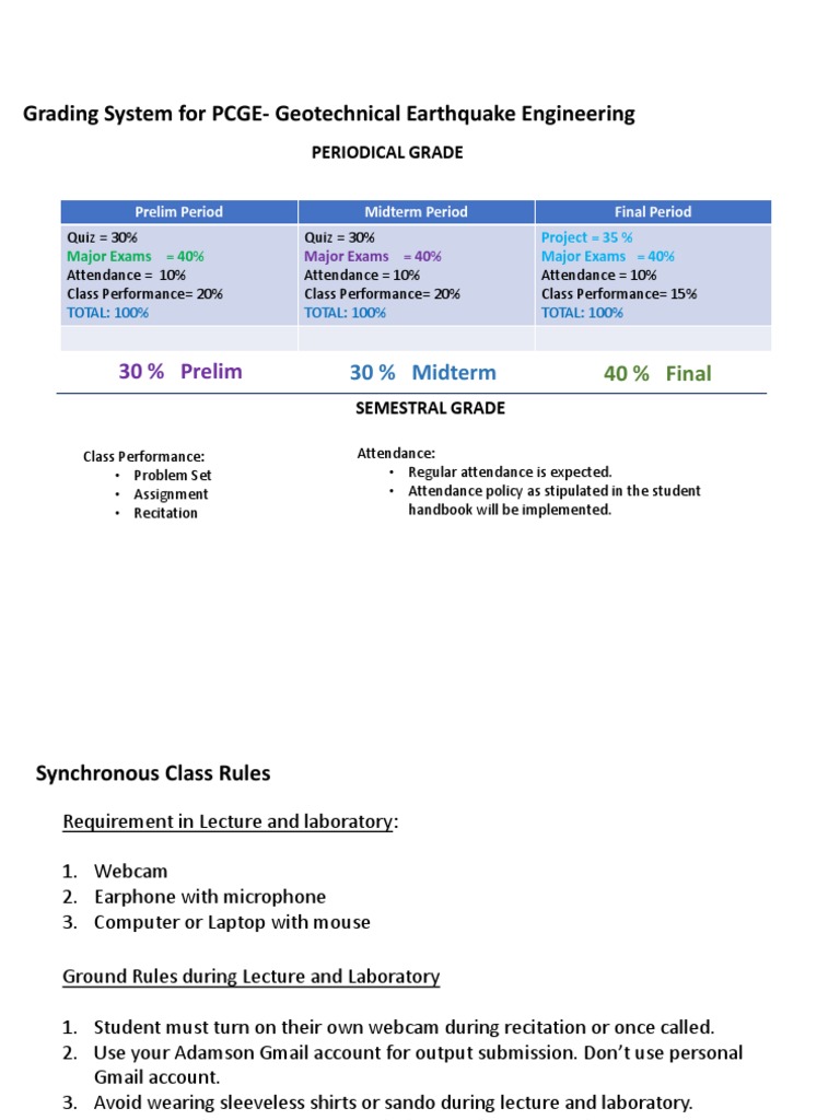 MOD-00 - Grading System and Syllabus | PDF | Earthquakes | Geotechnical ...
