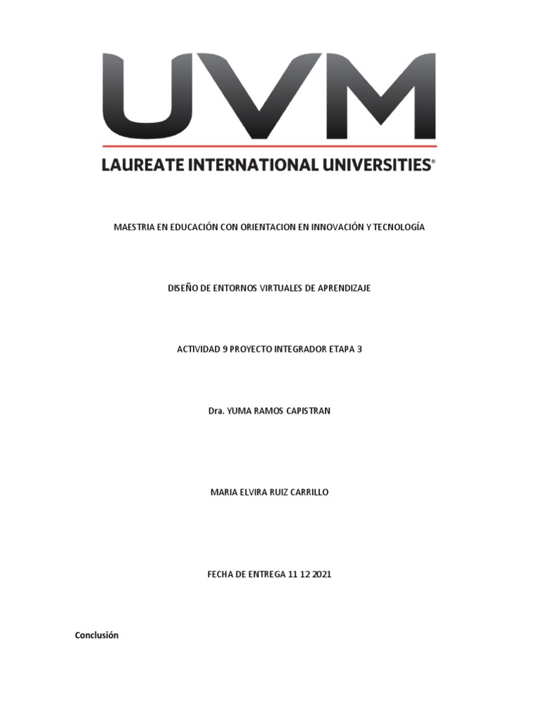 Actividad 9 Proyecto Integrador Etapa3 | PDF