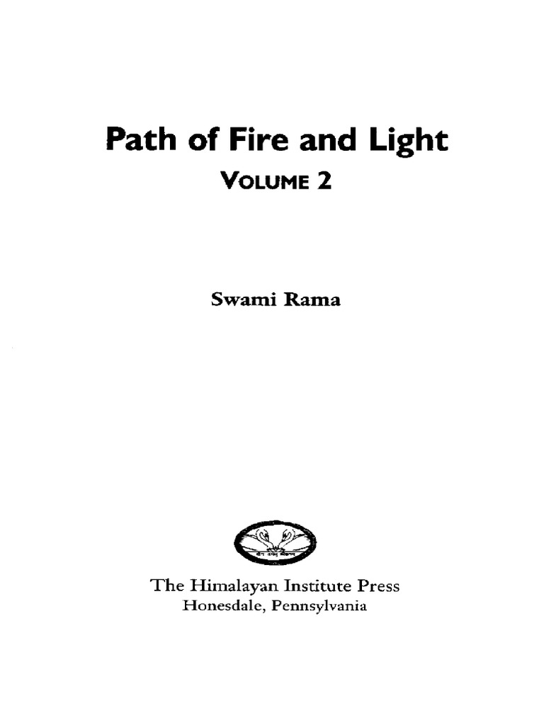Path of Fire and Light Volume 2 Swami Rama | PDF