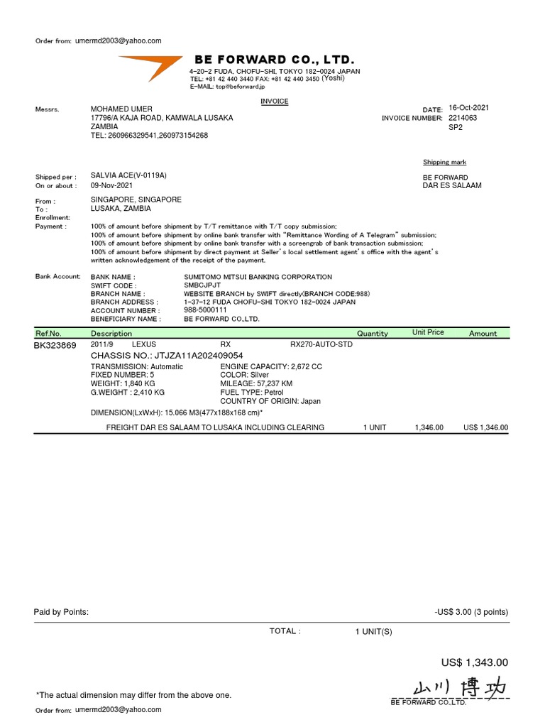 2214063invoice SP2 | PDF | Payments | Banking