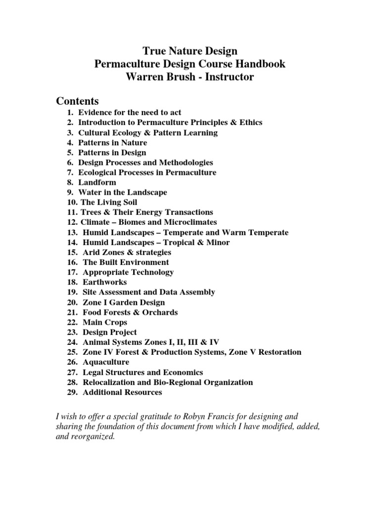 TND PDC Handbook 2010-1 | PDF | Permaculture | Pattern