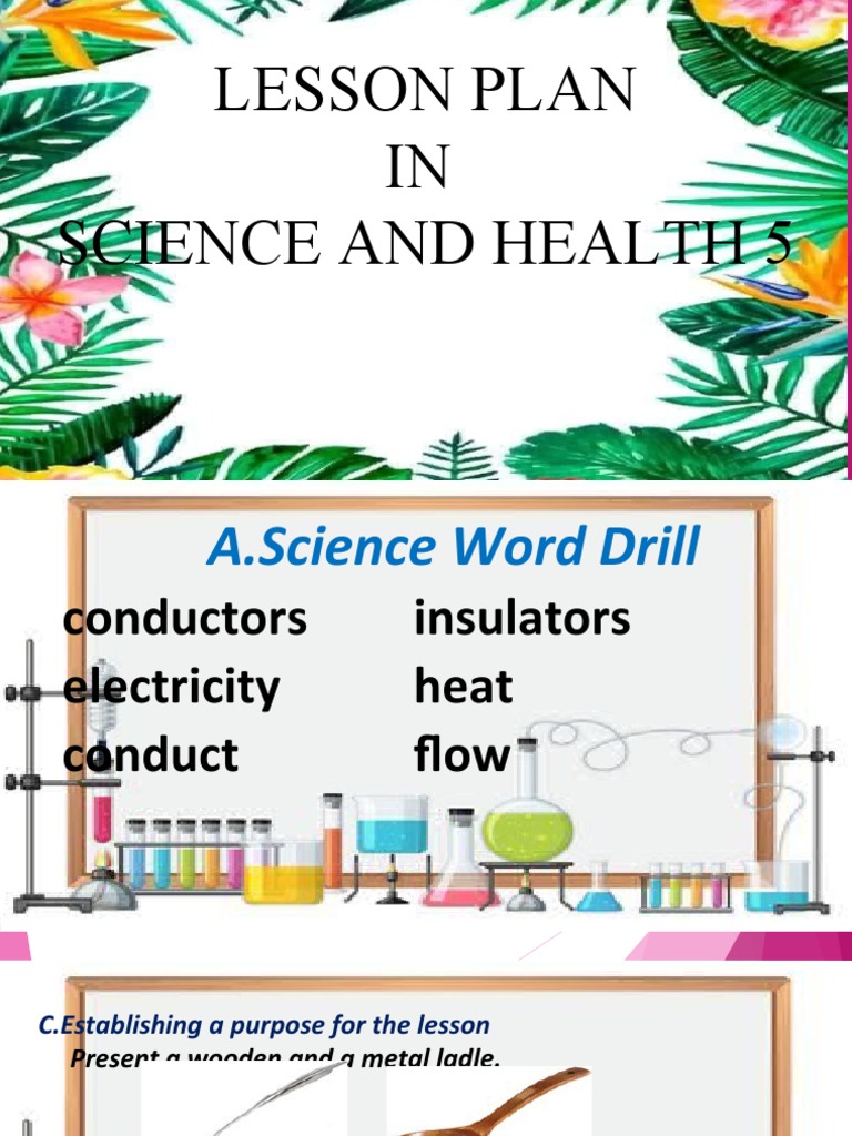 Lesson Plan IN Science and Health 5 | PDF | Electrical Conductor ...