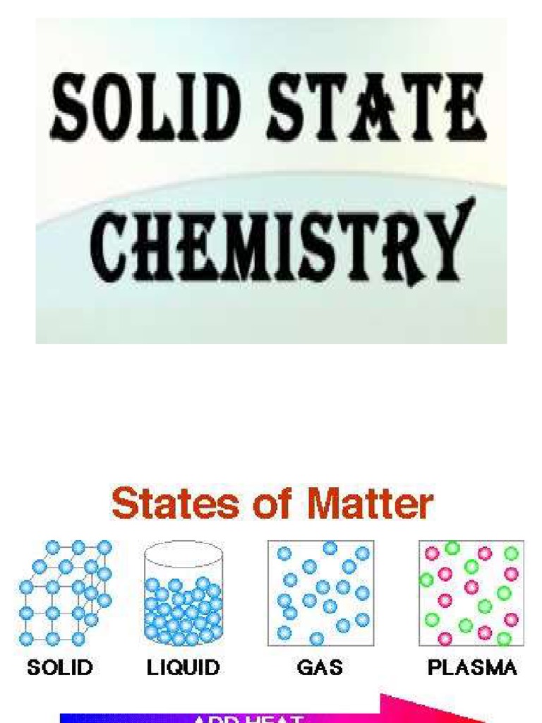 Solid State Chemistry Basics | PDF | Crystal Structure | Condensed ...