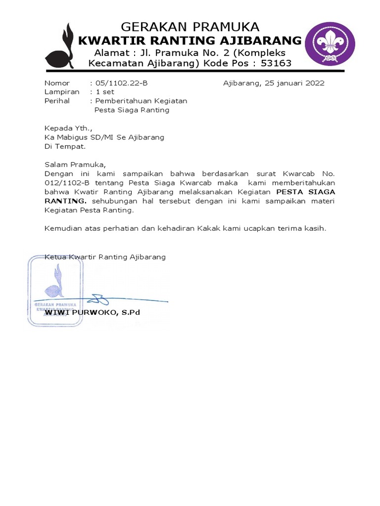 Pemberitahuan PSR | PDF