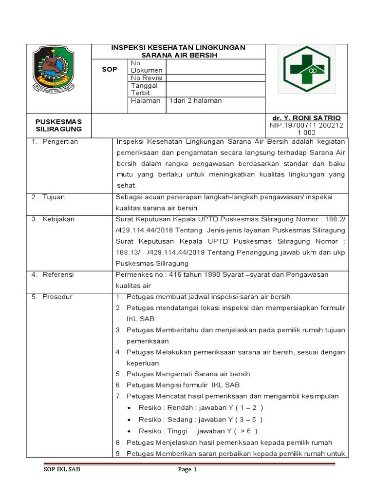 04 Sop - Ikl Sab Fix | PDF