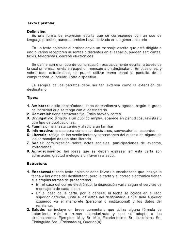 Texto Epistolar | PDF | Epístola | Correo