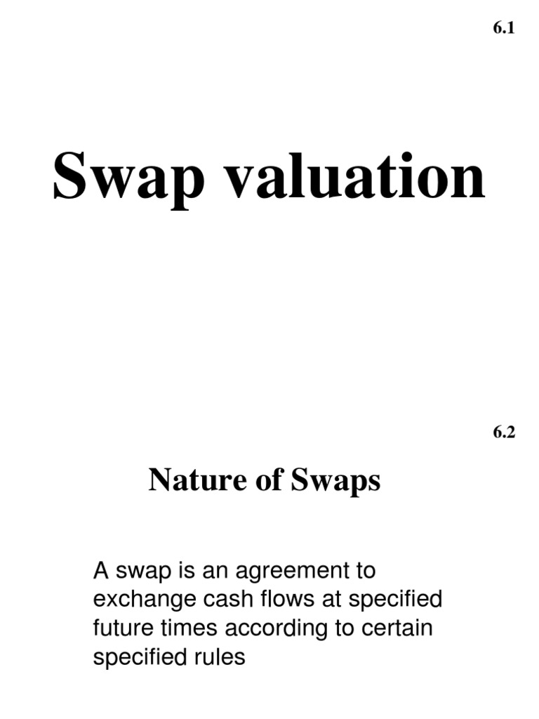 Swap Valuation | PDF | Swap (Finance) | Bonds (Finance)