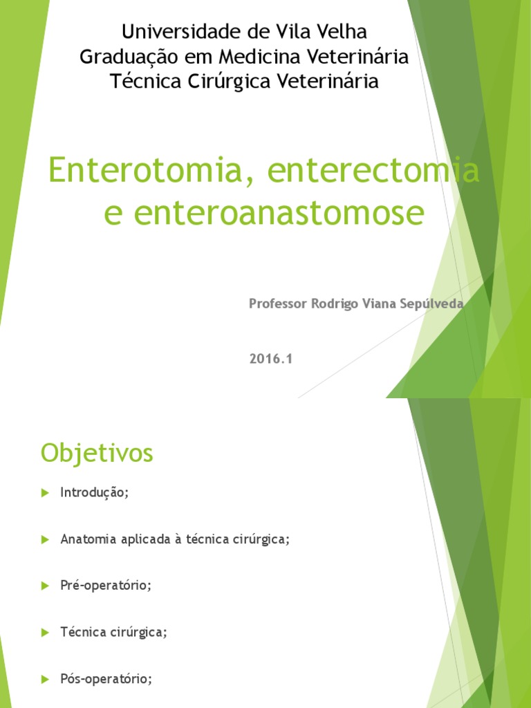 Enterotomia, Enterectomia e Enteroanastomose | PDF | Trato ...