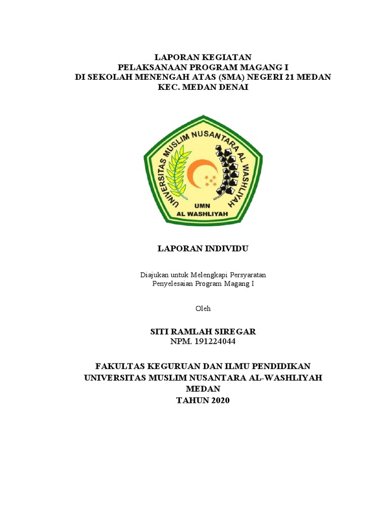 Laporan Siti Ramlah Siregar New | PDF