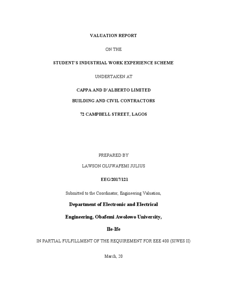 Valuation Report | PDF | Depreciation | Business