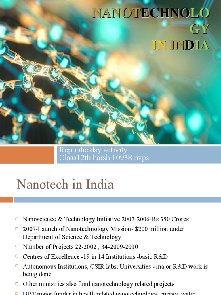 4swf Nanotechnology in India | PDF | Nanotechnology