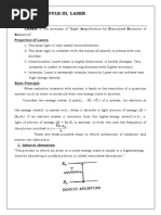 Lasers & Optical Fibers Model Question Paper+ Problems | PDF | Laser ...
