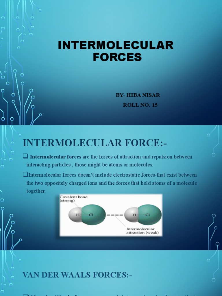 Intermolecular FORCES 2 | PDF | Intermolecular Force | Ion