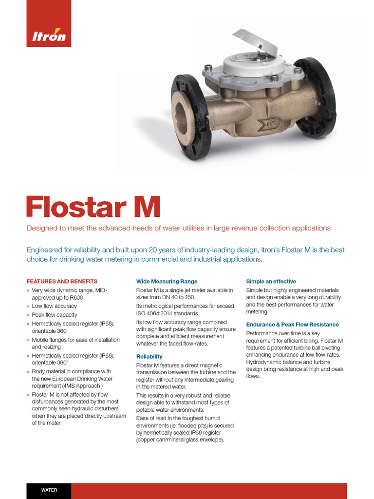 Flostar M: Designed To Meet The Advanced Needs of Water Utilities in ...