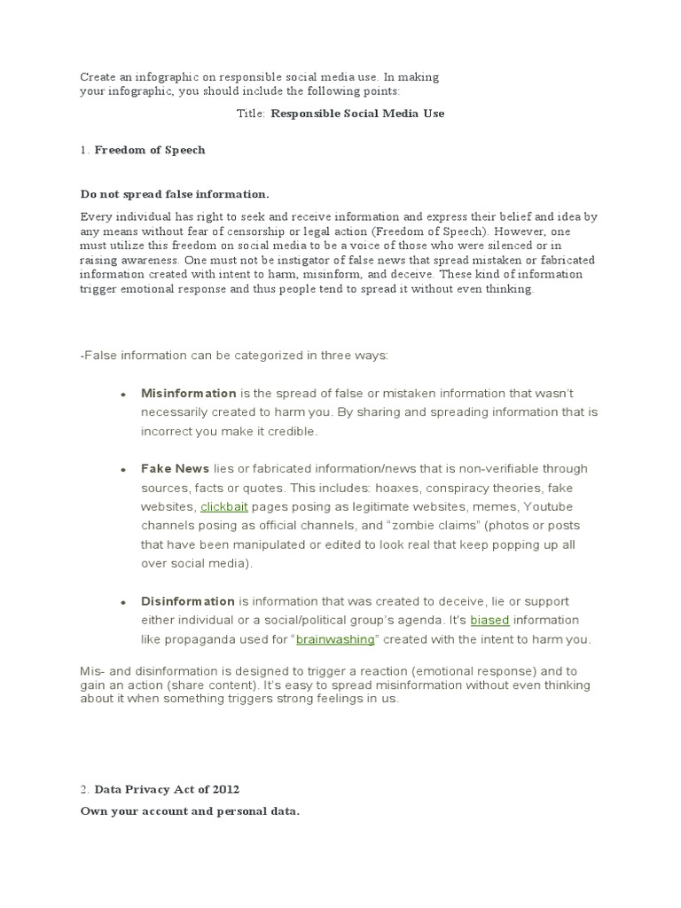 Do Not Spread False Information.: Misinformation Is The Spread of False ...