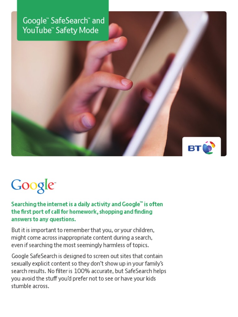 Google SafeSearch and YouTube Safety Mode | PDF | You Tube | World Wide Web