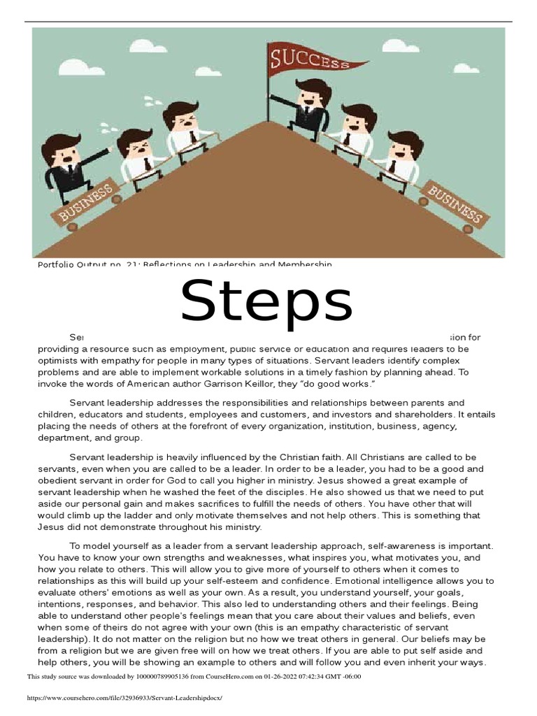 Reflections on the Key Principles of Servant Leadership: Focusing on ...