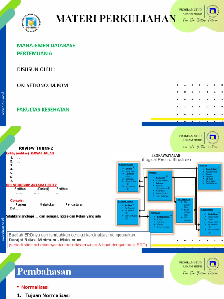 Materi 6 - Normalisasi | PDF