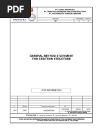 Work Procedure For The Concrete Pouring of Remaining Operating Deck Slab | PDF | Concrete ...