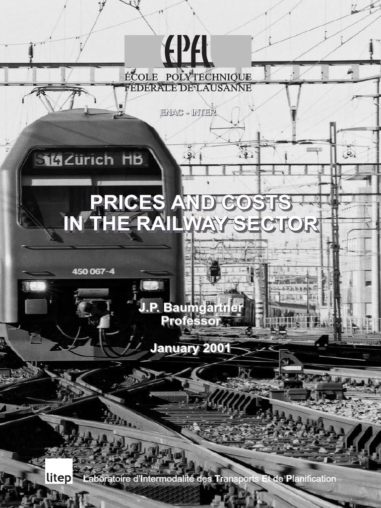 An Overview of Costs in the Railway Sector: Infrastructure Investments ...