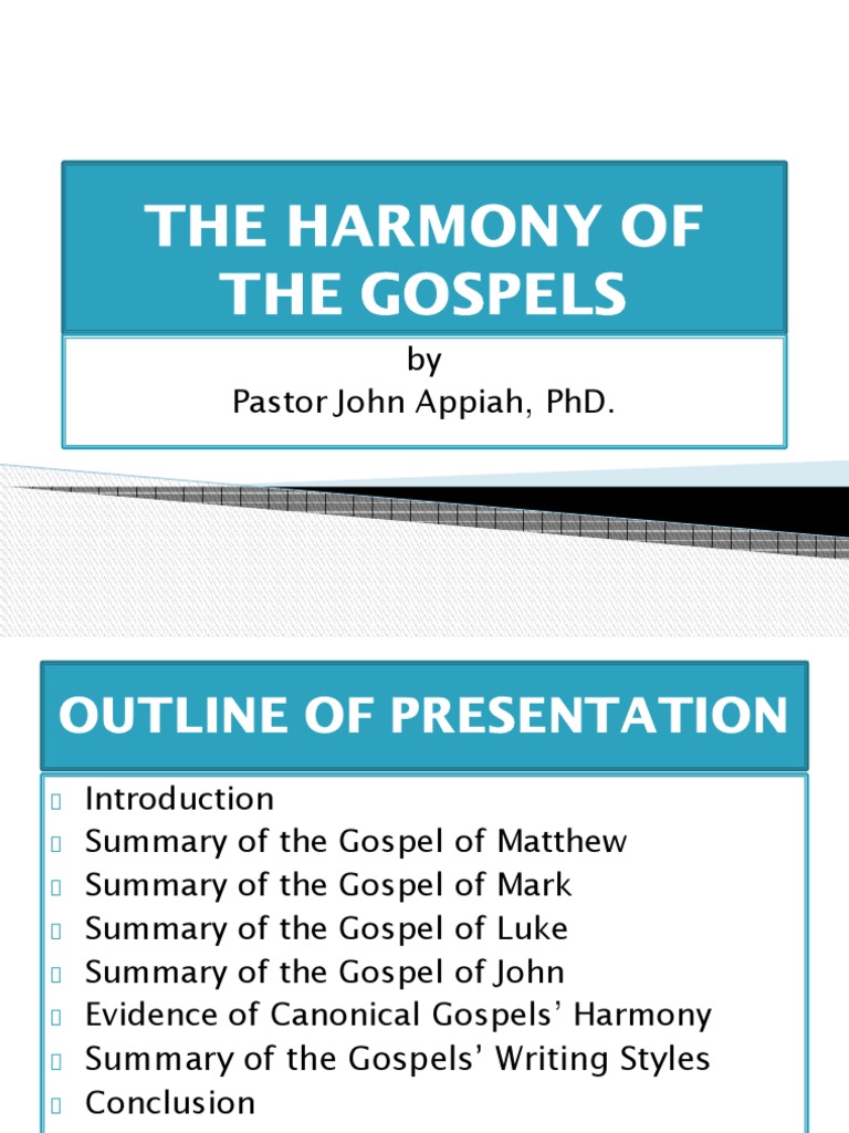 Harmony of the Four Gospels Summary | PDF | Jesus | Gospel Of Mark