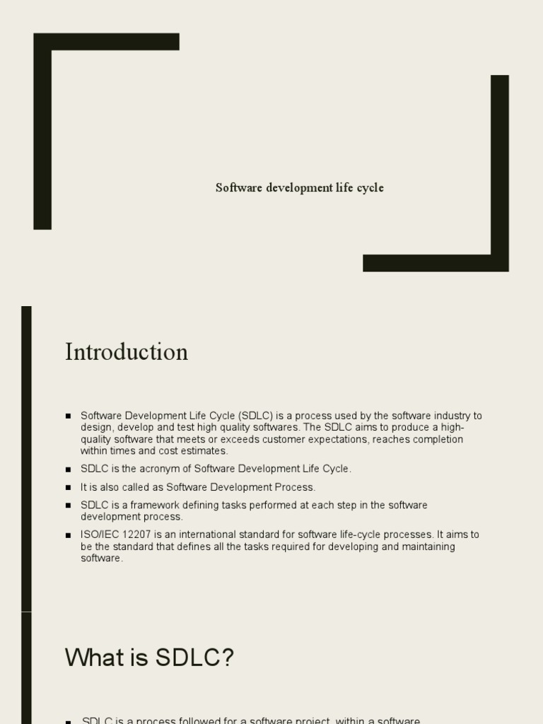 Presentation (SDCL) | PDF | Software Development Process | Software ...