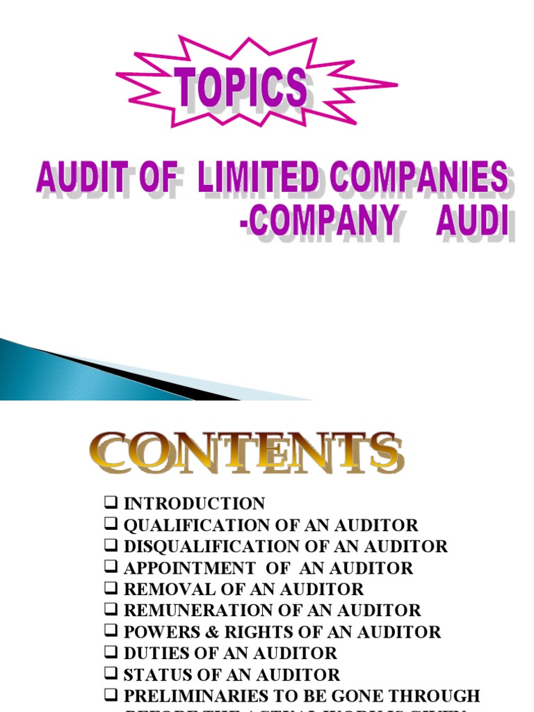 Auditor Qualification and Disqualification | PDF | Board Of Directors ...