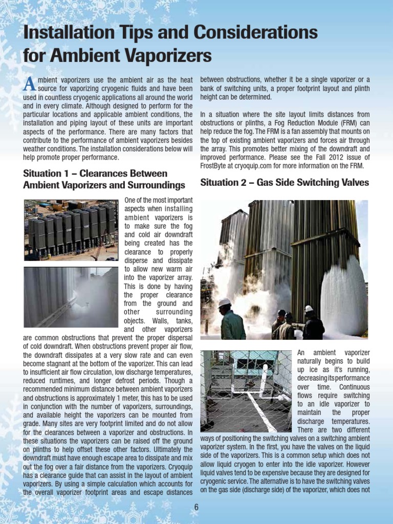2014 WINTER Cryoquip Installation Tips and Considerations For Ambient ...