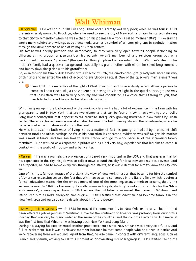 Whitman | PDF | Poetry | Walt Whitman