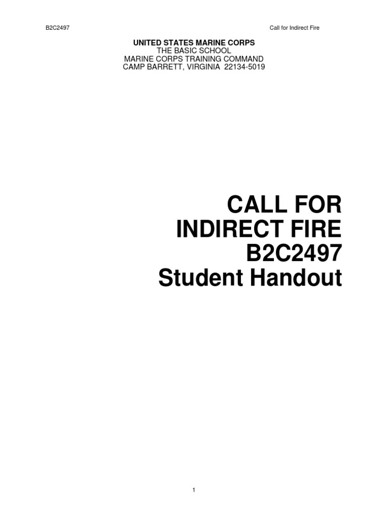 Indirect Fire Call Procedures Guide | PDF | Ammunition | Artillery