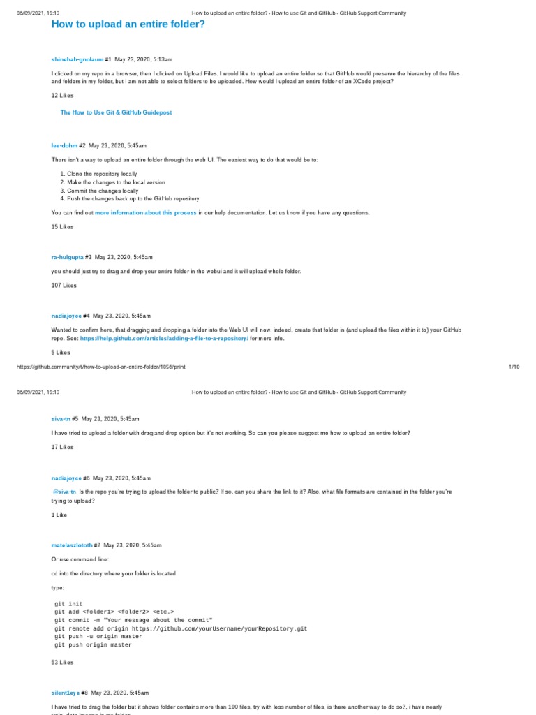 How To Upload An Entire Folder How To Use Git And Github Github 7571