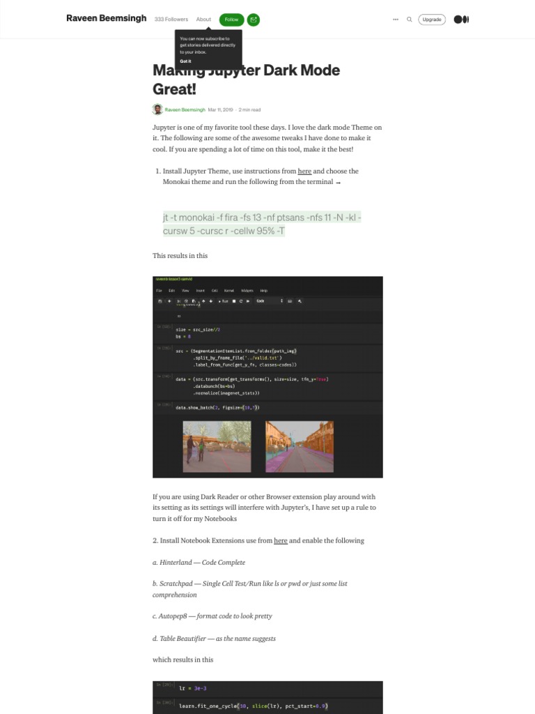 Making Jupyter Dark Mode Great!. Jupyter Is One of My Favorite Tool ...