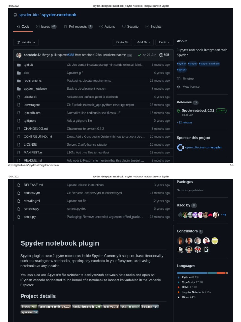 Spyder-Ide - Spyder-Notebook - Jupyter Notebook Integration With Spyder | PDF | Computing | Free ...