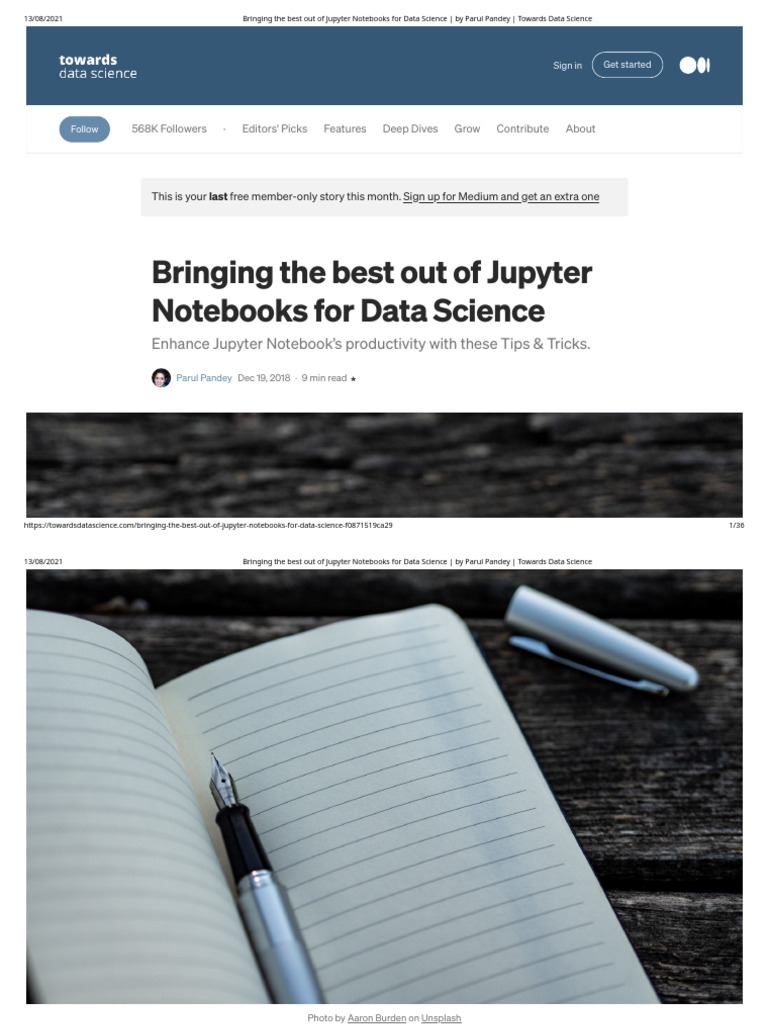 Bringing The Best Out of Jupyter Notebooks For Data Science - by Parul ...