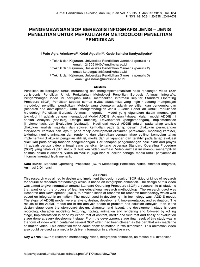 Standar Operating Procedure Sop Penelitian Pdf