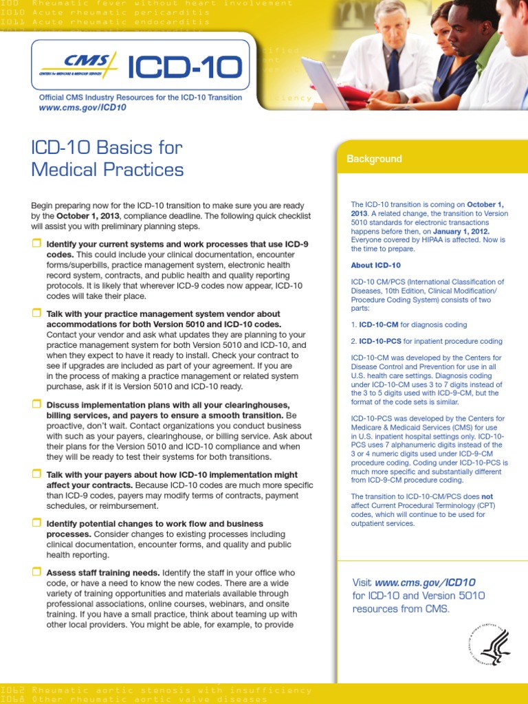 ICD-10 Transition Preparation Guide | PDF | International Statistical ...