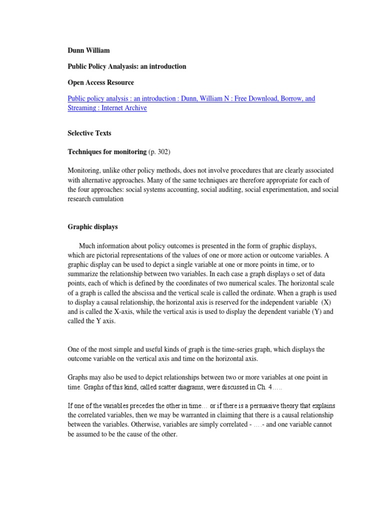 Public Policy Analysis Techniques | PDF | Index (Economics) | Evaluation