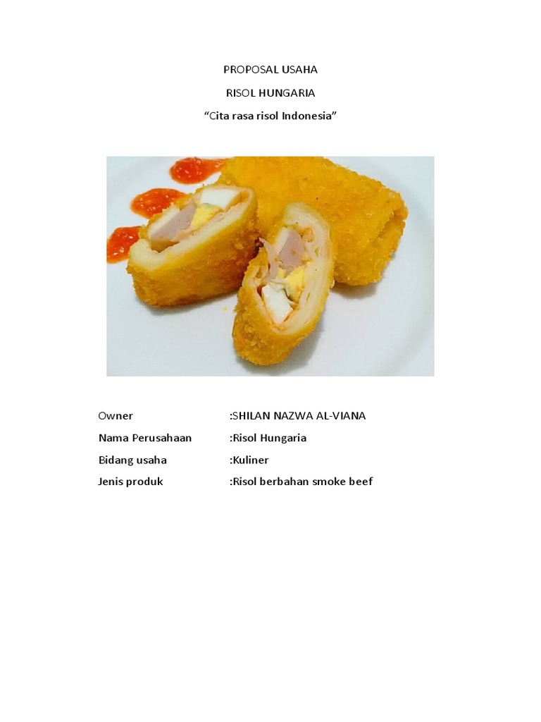 Proposal Usaha 1 | PDF