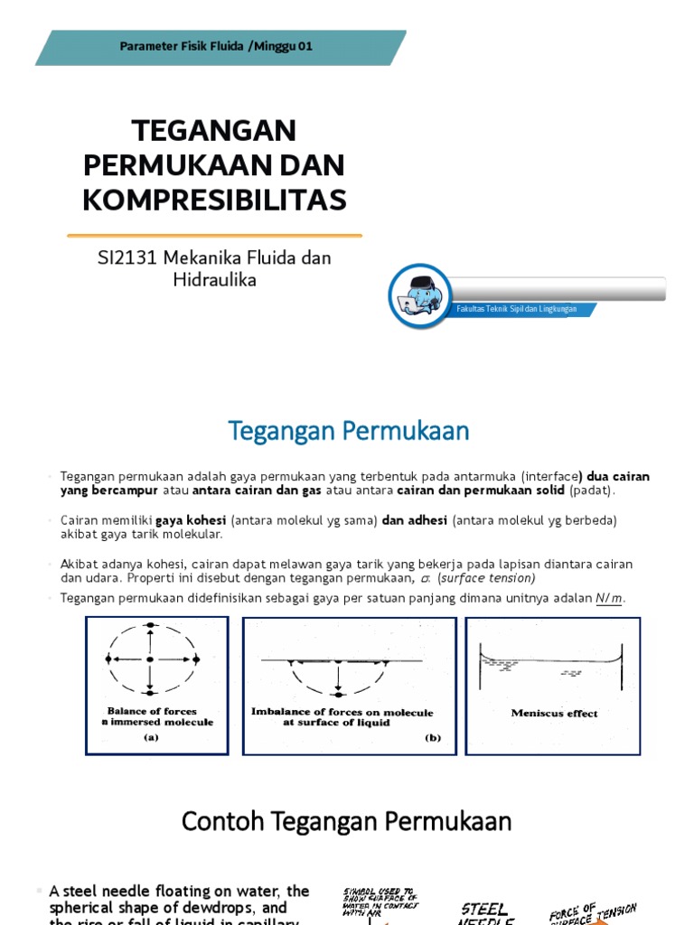 01 04 Tegangan Permukaan Dan Kompresibilitas 21 | PDF