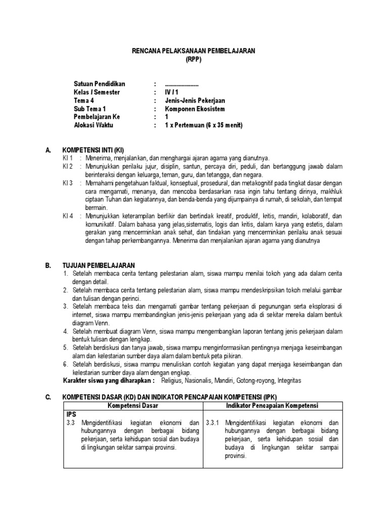 Contoh RPP Blended Learning | PDF