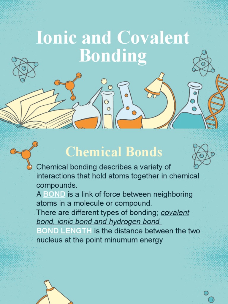 Ionic and Covalent Bonding 1 1 | PDF | Chemical Bond | Ionic Bonding